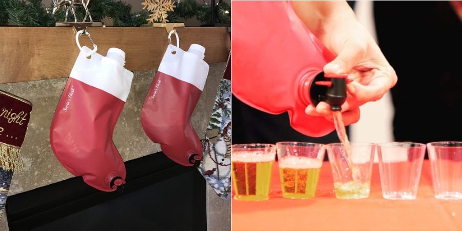 This Christmas Stocking Doubles As A Flask For Your Favorite Alcohol