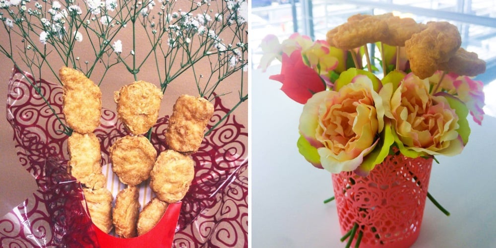 Chicken Nugget Bouquets Just Might Be The Best Valentine's Day Gift