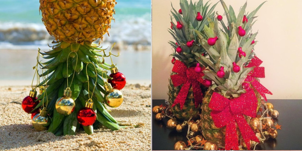 These Pineapple Christmas Trees Bring A Tropical Vibe To The Holiday Season