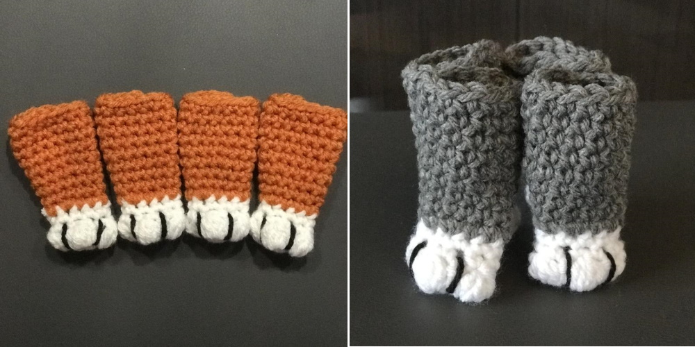 These Handmade Cat Paw Chair Socks Will Make Sure Your Floors Stay ...
