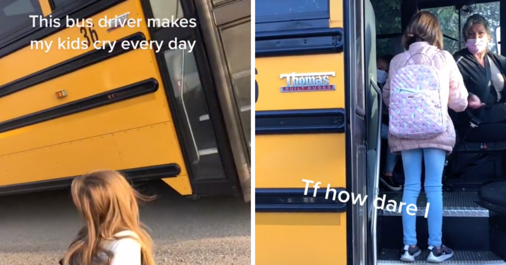 Furious Mom Confronts School Bus Driver Who Makes Kids Cry